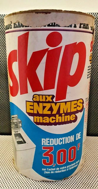 ANCIEN GROS BARIL Vide Publicitaire Lessive Skip Carton Décoration ...