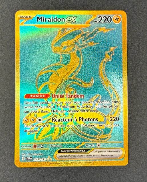 MIRAIDON EX 243/091 Carte Pokemon Destinees De Paldea Ev04.5 Near-Mint ...