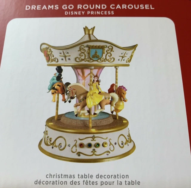 HALLMARK 2021 DISNEY Princess "Dreams Go Round Carousel" New Rare ...