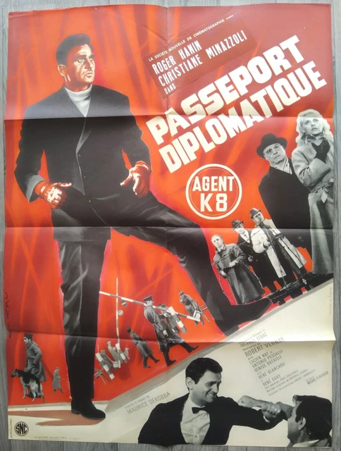 PASSEPORT DIPLOMATIQUE/ROGER HANIN/AFFICHE Original De Charles Rau ...