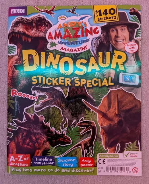 CBEEBIES ANDY’S AMAZING Dinosaur Adventures - Sticker Special Magazine ...