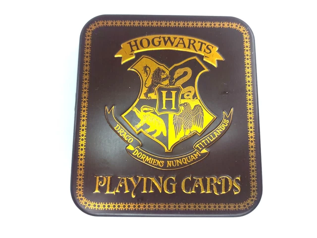 HARRY POTTER HOGWARTS Wizarding World Playing Cards in Metal Tin by ...