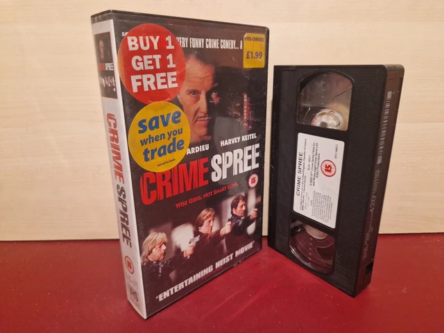 CRIME SPREE - Harvey Keitel - Big Box PAL VHS Video Tape (L23) £2.49 ...