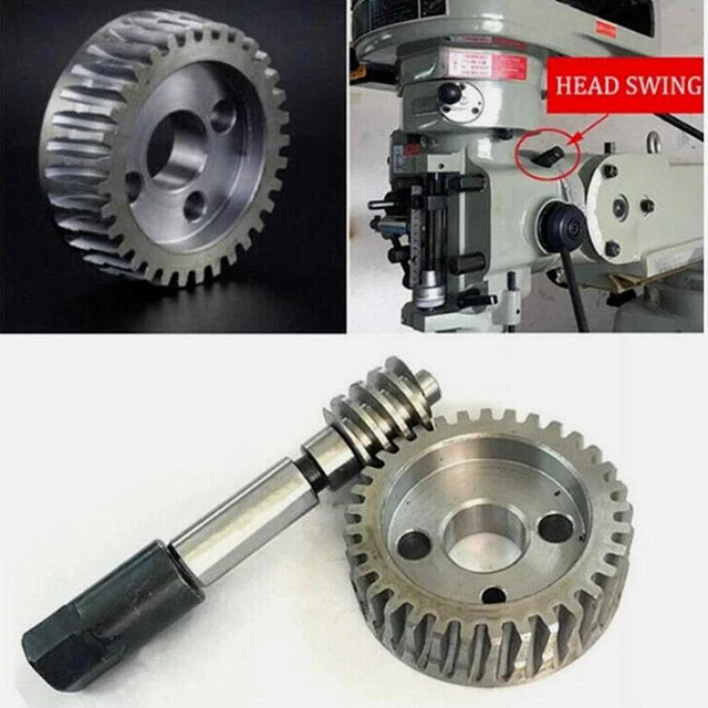 MILLING MACHINE PARTS Adjustable Worm +Turbine Gear CNC Mill Tool For ...