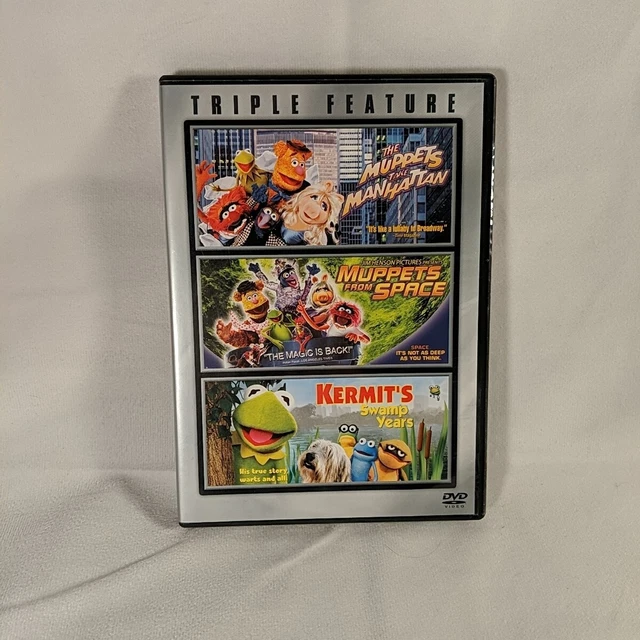 MUPPETS TRIPLE FEATURE 3 Disc Set DVD Take Manhattan Space Kermit's ...
