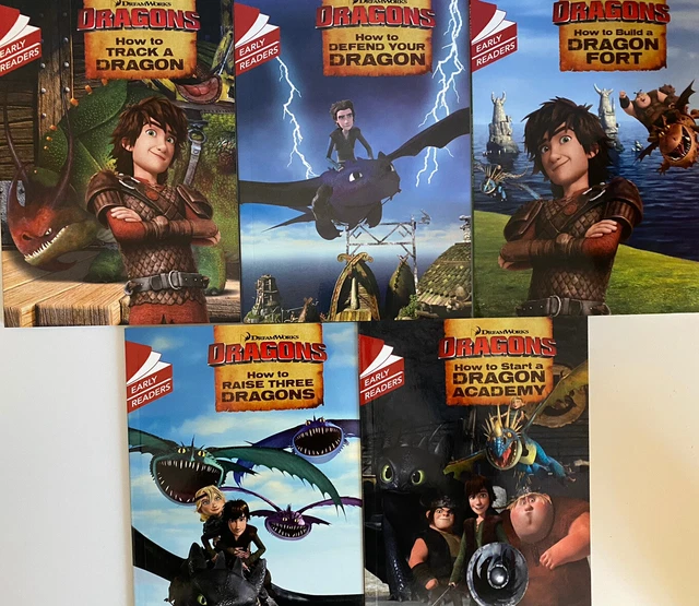 HOW TO TRAIN Your Dragon Dreamworks Early Readers 5 Books Collection ...