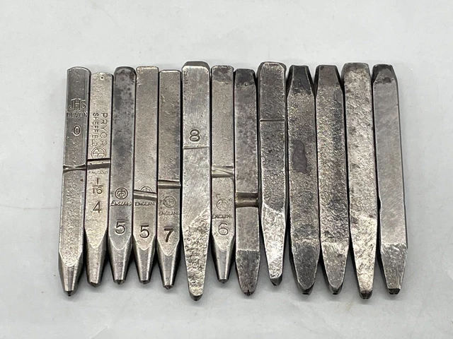 VINTAGE ENGINEERING NUMBER & Letter Punches Marking Punches Engineer ...