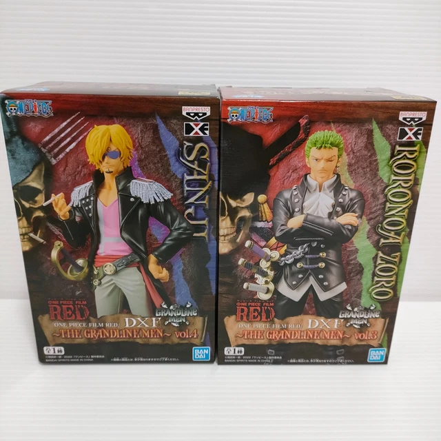 ONE PIECE FILM RED DXF figure GRANDLINE MEN Sanji Zoro set of 2 ...