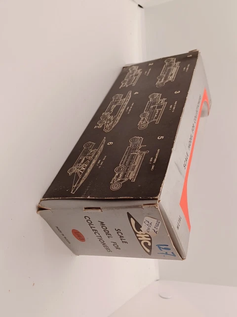 VINTAGE 1937 RUSSISCHE Feuerwehr Leiterwagen 1:43 Von Omo Russia Box ...