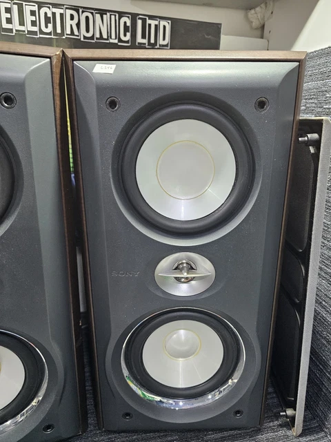 L396 SONY SPEAKER System Pair - Brown (SS-S9) *Speakers Only* Sound ...