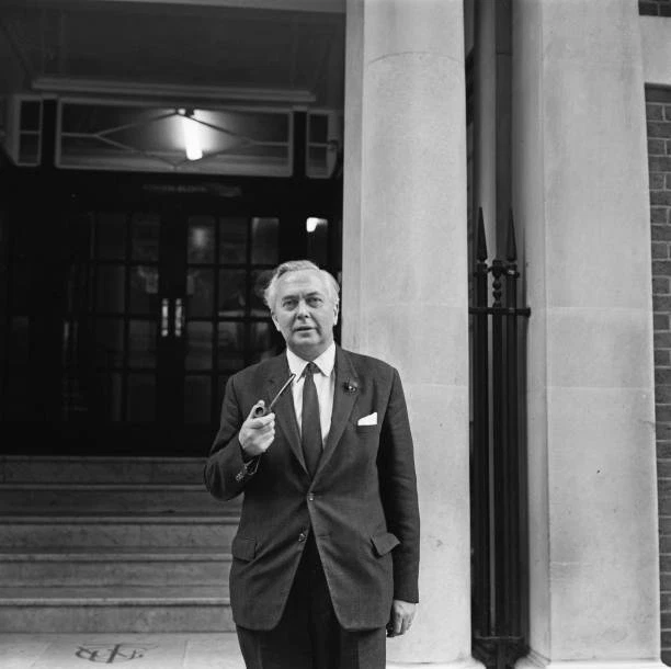 BRITISH POLITICIAN HAROLD Wilson during general election 1964 OLD PHOTO ...