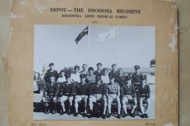 DEPOT RHODESIA REGIMENT Rh Army Medical Corps 1971 Photograph Rhodesian ...