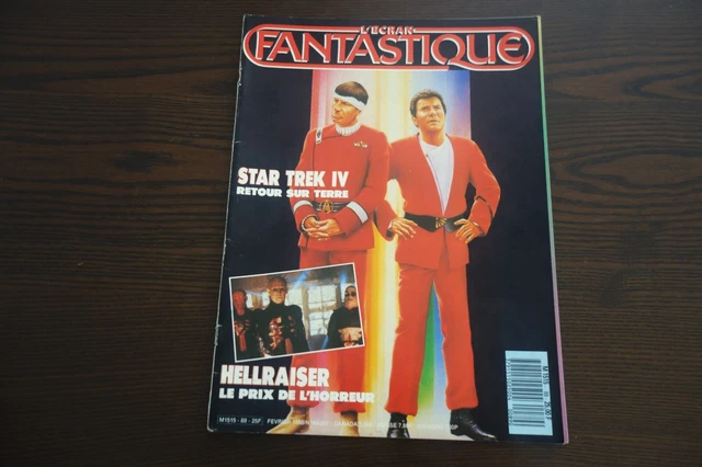 MAGAZINE L'ECRAN FANTASTIQUE N°89 : Star Trek 4, Creepshow 2 ...