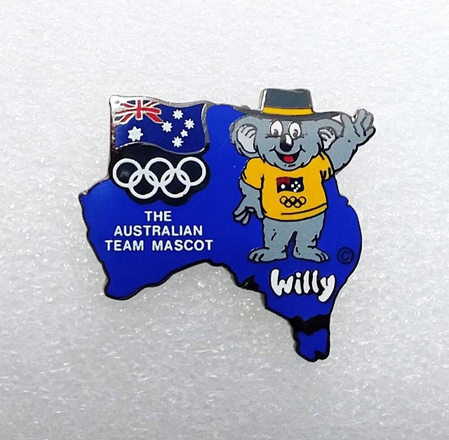 2024 PARIS OLYMPIC Games NOC Australia Mascot Willy Flag Rings AUS ...