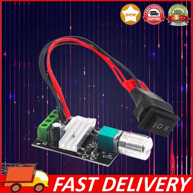 MOTOR SPEED CONTROLLER Module DC6-28V PWM Motor Speed Controller 6V 12V ...