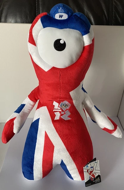 LONDON OLYMPICS 2012 Wenlock Union Flag soft stuffed toy, 17” tall £9. ...