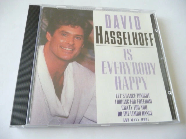 &DAVID HASSELHOFF - Is Everybody Happy" Cd Orig.album;1995;Kaum Kratzer ...