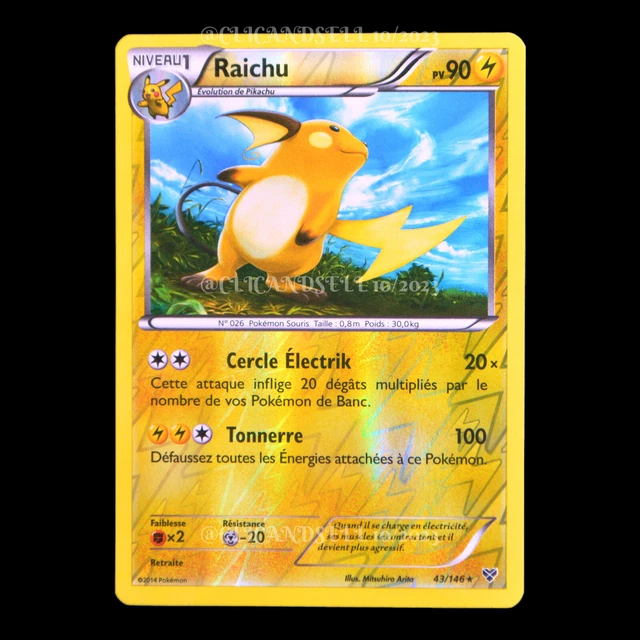 CARTE POKÉMON RAICHU Reverse 43/146 Mitsuhito Arita - 2014 EUR 1,00 ...