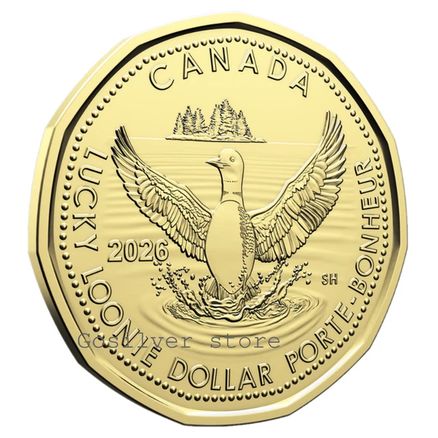 🇨🇦 CANADA LUCKY Loonie $1 Dollar Coin Special Struck, MINT UNC, 2026 $7 ...