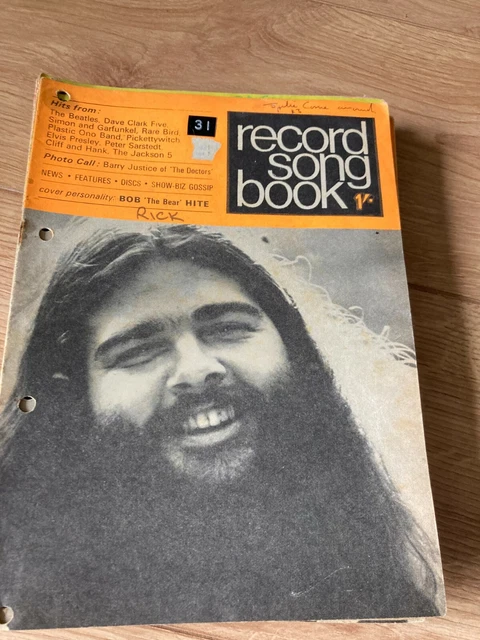 BOB THE BEAR Hite. John Martyn. Barry Justice. Lincoln Black. Jane ...