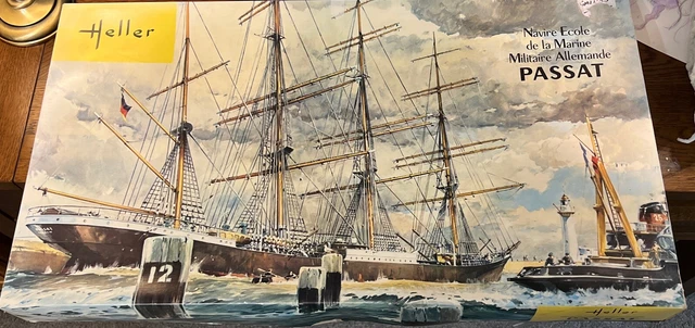 HELLER PASSAT, NAVAL School ship #L1201 Model Ship kit. 1/200 - Near ...