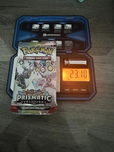 HEAVY 23.10G POKÉMON Prismatic Evolutions Booster Pack TCG Scarlet ...