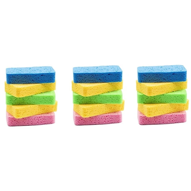 GRANDES ÉPONGES EN Cellulose, éponges de Cuisine pour Vaisselle ...