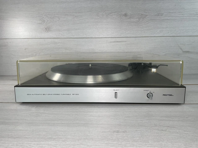 ROTEL RP-500 VTG Stereo Semi-Automatic Belt Drive Turntable Sliver ...