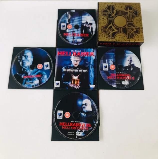 HELLRAISER LIMITED EDITION Puzzle Box 3 Movie DVD Set 1987 Clive Barker ...