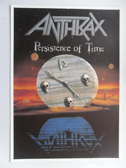 ANTHRAX PERSISTENCE OF TIME poster dimension environ 61 x 86 cm EUR 12 ...