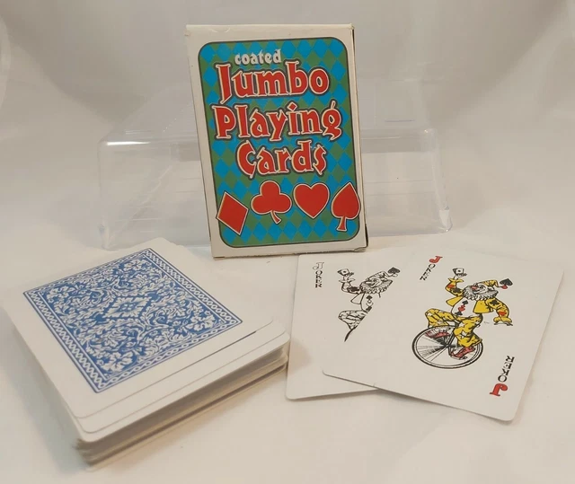 LARGE JUMBO PLAYING Cards Coated Full Deck For Kids Or Adults £15.25 ...