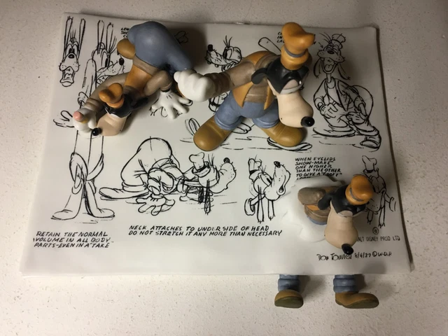 DISNEY GALLERY GOOFY Model Sheets Figural Scene LE Figurine NIB LE 0233 ...