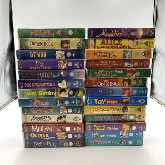 DISNEY VHS/TAPES BUNDLE - 26 Movies - Job Lot W9 £15.00 - PicClick UK