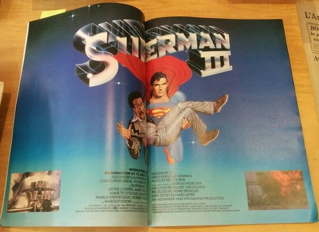 CINEMA LE FILM Francais Cannes 12 Mai 1983 Encart Pub Superman Iii ...
