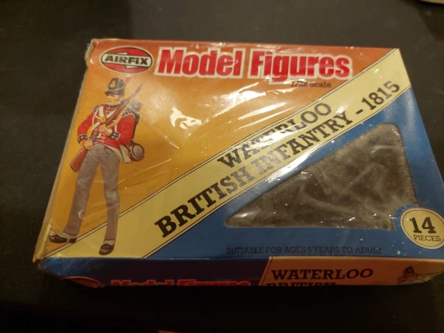 VINTAGE AIRFIX 1/32 Scale WATERLOO BRITISH INFANTRY - 1815 MINT SEALED ...