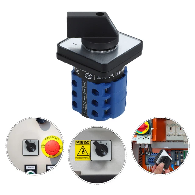 CHANGEOVER SWITCH ROTARY Cam Selector Switch 3-position Changeover ...