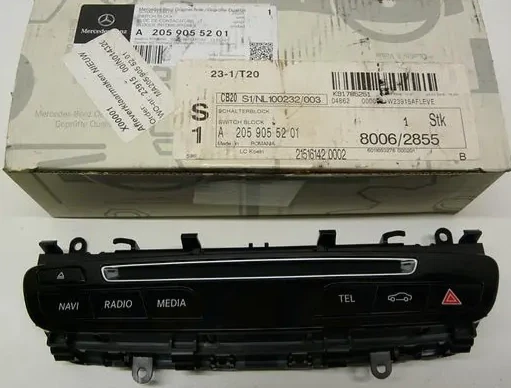 NEW MERCEDES-BENZ C W205 Upper Control Panel Switch Block A2059055201 ...