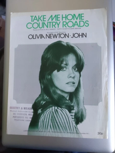 Take Me Home Country Roads Olivia Newton John Sheet Music Piano Vocal 8418