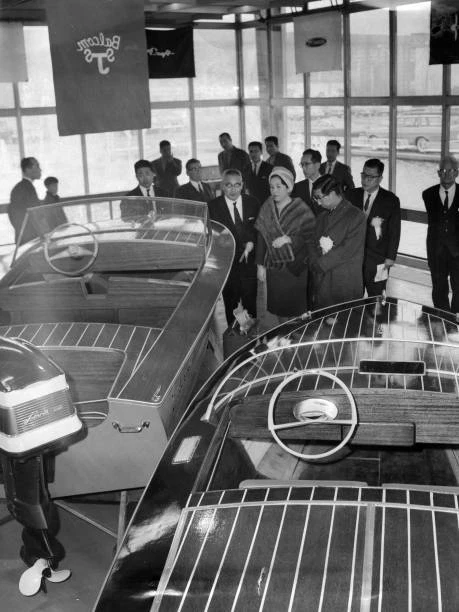 PRINCE MIKASA AND Princess Yuriko Of Mikasa Visit The Boat Show 1964 ...