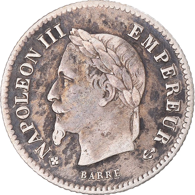 [#1022731] COIN, FRANCE, Napoleon III, Napoléon III, 20 Centimes, 1867 ...