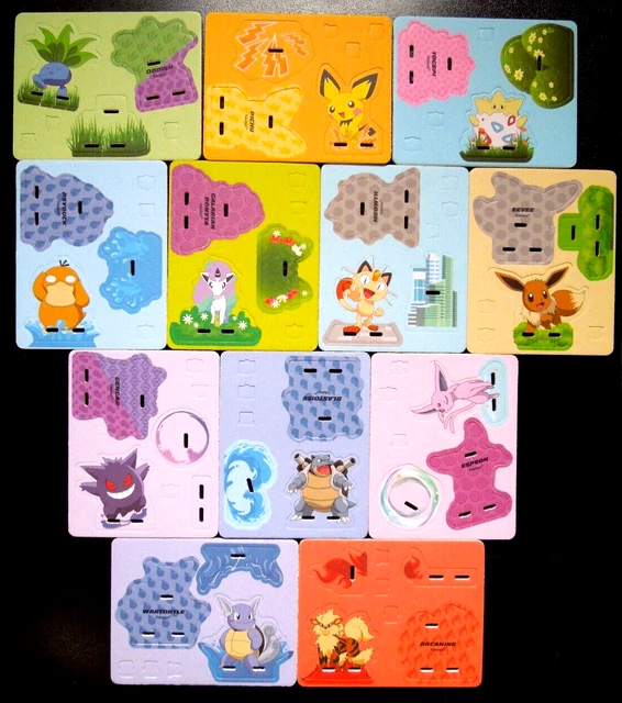 COLES - 27 x Pokemon Builders - 2024 - Eevee Arcanine Pichu Blastoise ...