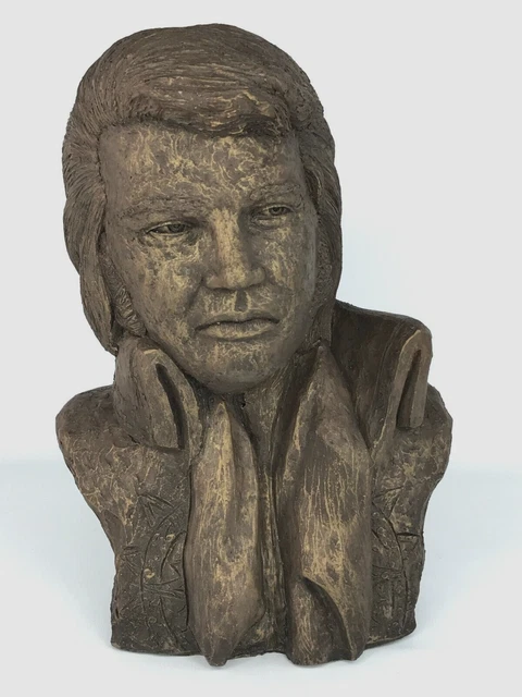 MIKE MAKRAS SIGNED Sculpture Bust of Elvis Presley 11.5" £295.04 ...