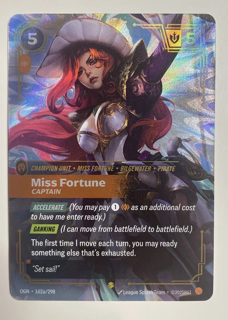 RIFTBOUND LEAGUE OF Legends TCG Miss Fortune Captain Showcase Alt Art ...