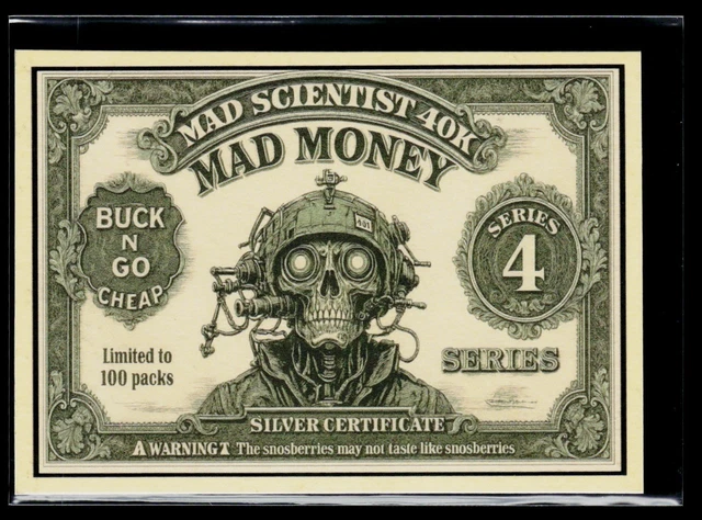 MAD SCIENTIST 40K GPK Spoof ~ SP CHASE COLOR ERROR ~ Nipping Ned Z-Bots ...