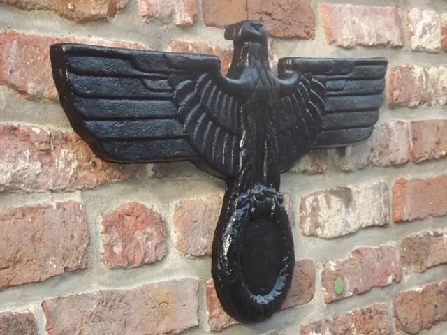 GROSSER REICHSADLER IN SCHWARZ - Beton Skulptur BLACK GERMAN EAGLE - 65 ...