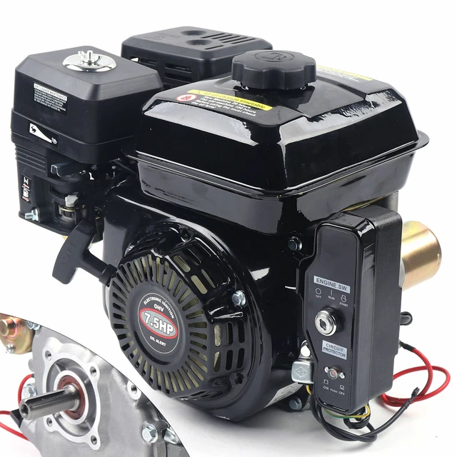 BENZINMOTOR E-STARTER KARTMOTOR 4-Takt 7,5 PS Motor Industriemotor ...