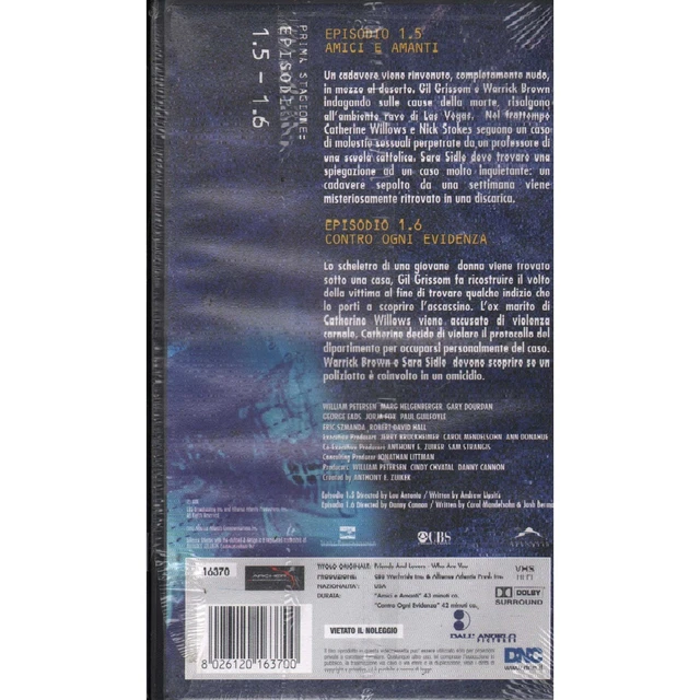 CSI: CRIME SCENE Investigation Episodi 1.5, 1.6 VHS Univideo - 16341 ...