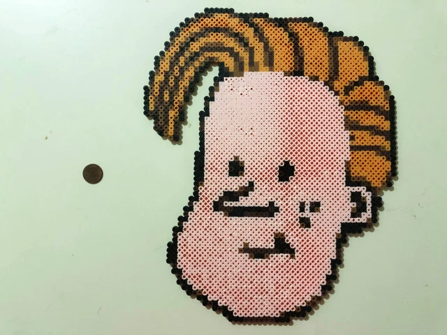 CONAN O'BRIEN BEAD Sprite Perler Pixel Art Team Coco Comico Late Night ...