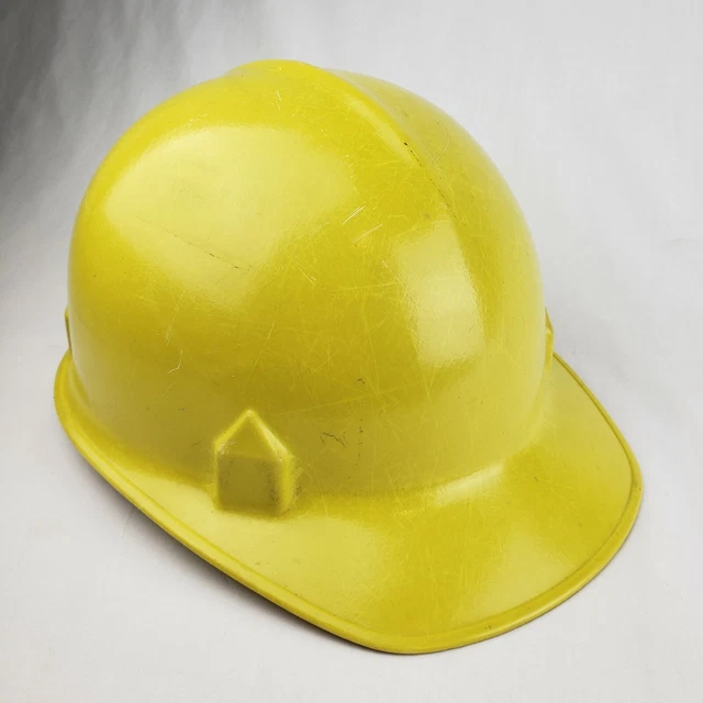 VINTAGE JACKSON PRODUCTS Safety Cap Fiberglass Hard Hat Yellow Old ...