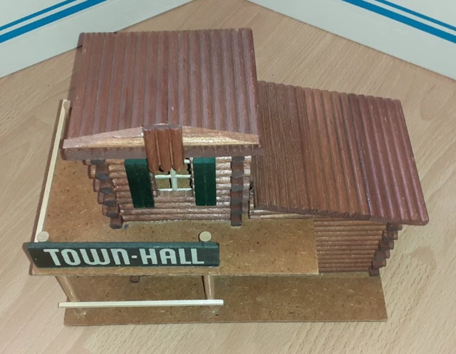 OEHME WESTERN FORT Western Haus Town Hall DDR Indianer Cowboys Holz ...